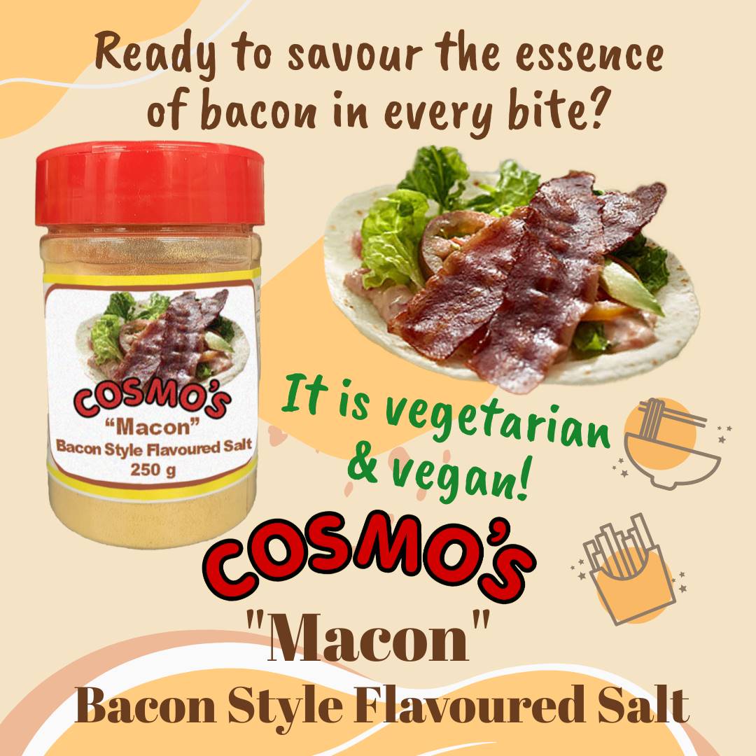 “Macon” Bacon Style Flavoured Salt - Cosmo's Seasonings